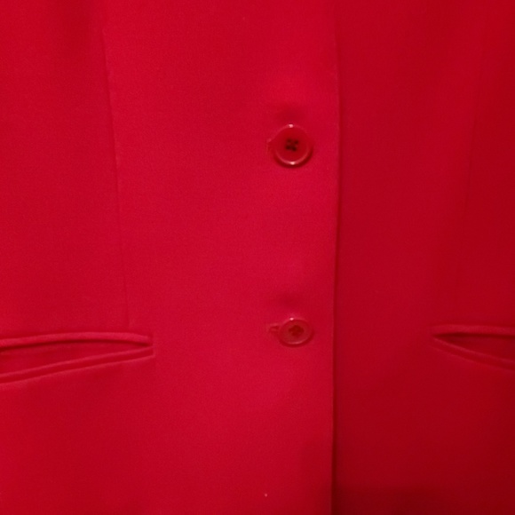 Kasper | Jackets & Coats | Kasper Co Red Petite Jacket Blazer Like New ...